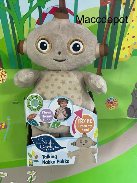 CBEEBIES IN THE Night Garden Makka Pakka Talking Teddy Bear Plush Toy ...