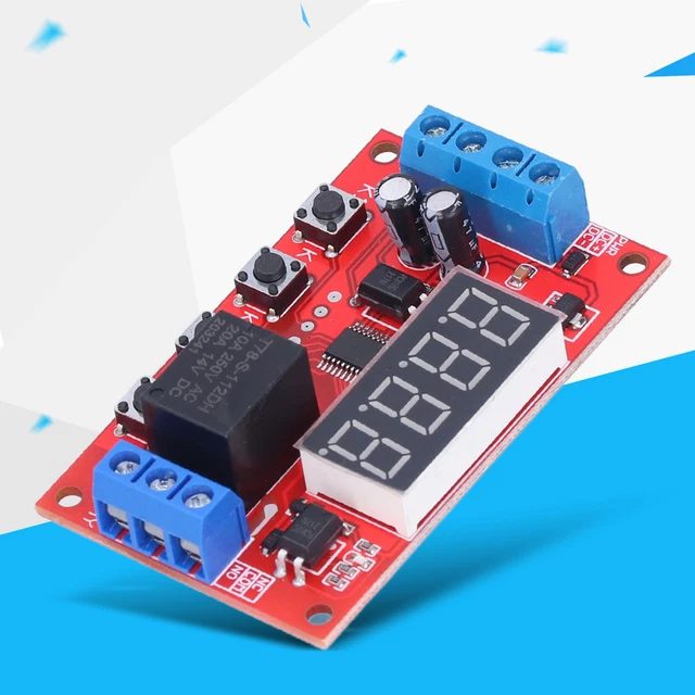12V RELAY MODULE Accurate Anti Reverse Connection Timer Delays Trigger ...