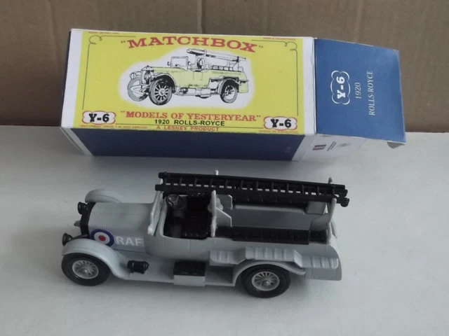 MATCHBOX MODELS OF Yesteryear Y-6, Code 3, 1920 Rolls-Royce Fire Engine ...