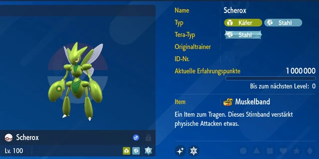 POKÉMON KARMESIN VIOLET shiny Scherox 6 DV valeurs parfaites et ...