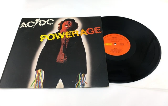 AC/DC POWERAGE 1987 Australian Albert Productions Red Label Vinyl LP ...