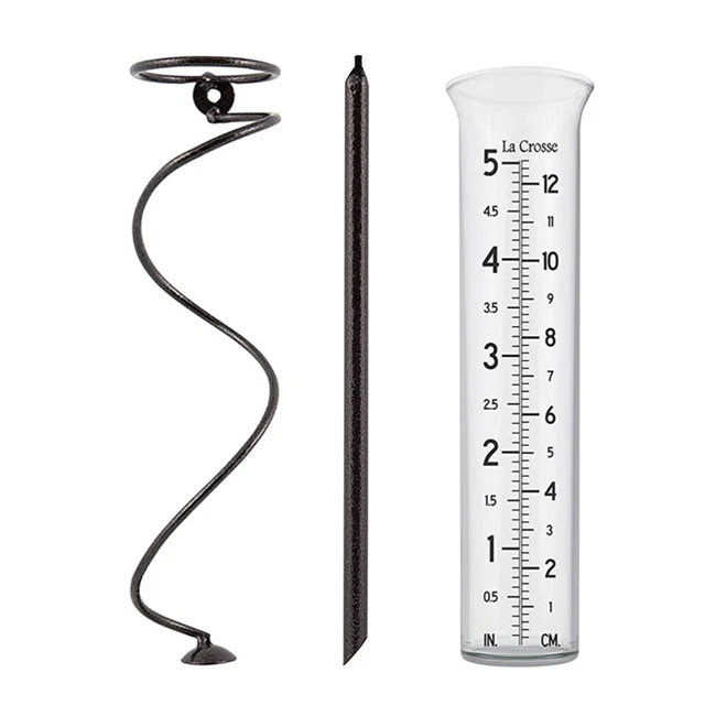 RAINFALL MEASURING TUBE Plastic Rainfall Gauge Rain Meter Rain ...