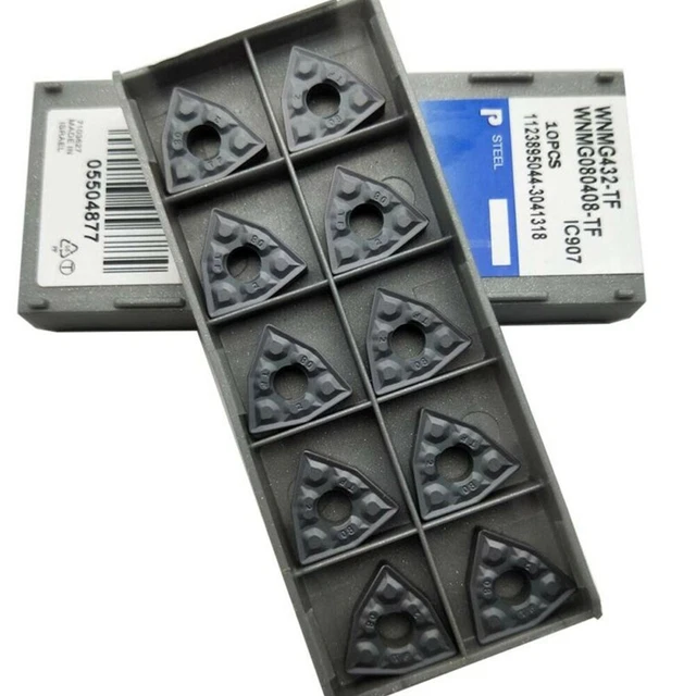 10 PIÈCES FIABLE insert en carbure WNMG080408 TF pour usinage dans les environn EUR 26,81 ...