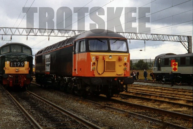35MM SLIDE BR British Railways Diesel Loco Class 56 56107 Crewe 1995 ...