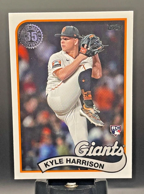 2024 TOPPS SERIES 1 Rookie Kyle Harrison #89B-95 1989 Topps Baseball RC ...