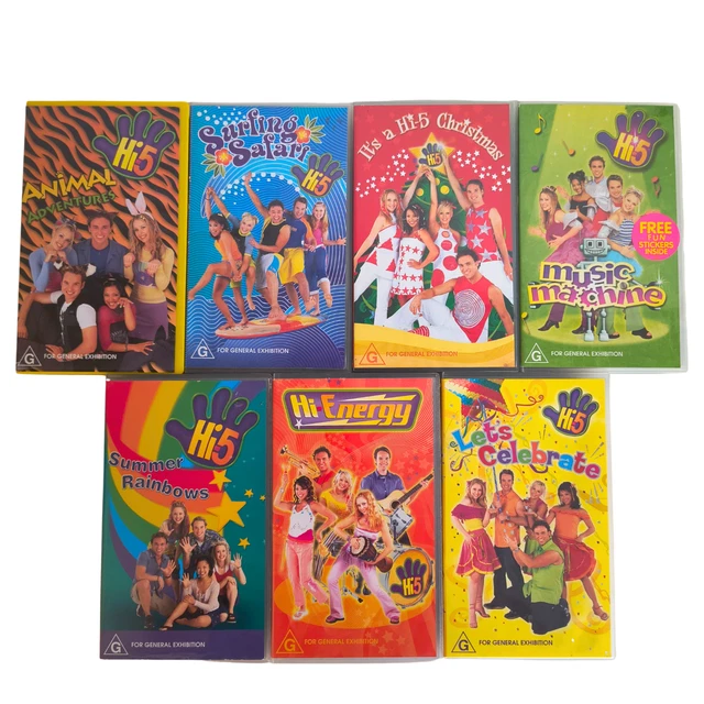 HI-5 SET OF 6 VHS Tapes - Christmas, Music Machine, Surfing Safari ...