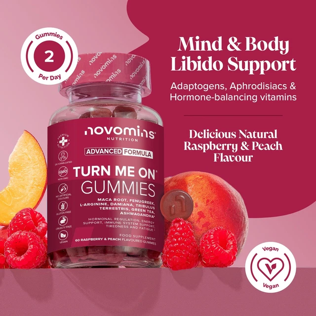 TURN ME ON Gummies Women - Maca Root, Damiana, 60 count (Pack of 1) £24 ...