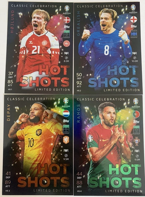 MATCH ATTAX EURO 2024 Limited Edition Classic Celebration Hot Shots ...