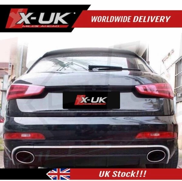 AUDI RSQ3 STYLE rear diffuser bumper body kit with tailpipes for Q3 ...