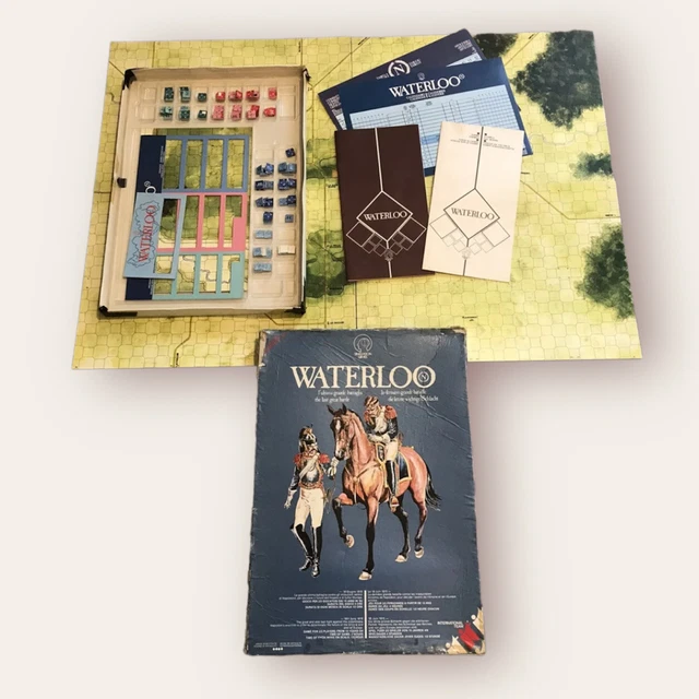 VINTAGE RARE 1970S War Board Game - Waterloo Army Strategy Game ...