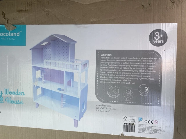 COCOLAND WOODEN DOLLS House new with box £15.99 - PicClick UK
