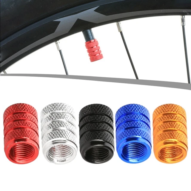 ENHANCING WHEEL APPEARANCE Knurled Mountain Bike Valve Cap ...