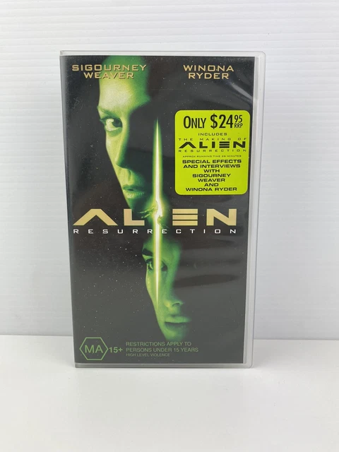 ALIEN RESURRECTION VHS VIDEO TAPE (1997 Sigourney Weaver sci-fi movie ...