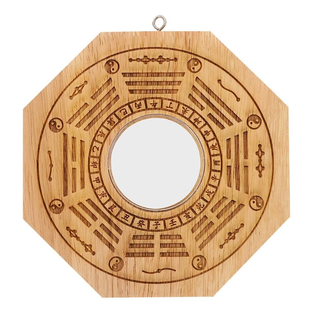 CRAFTS PENDANT REFLECTIVE Mirror Bagua Pattern Chinese Diagram Eight ...