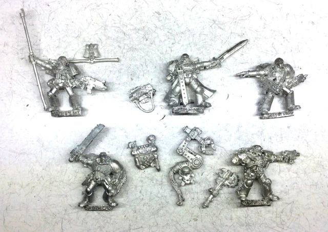 GAMES WORKSHOP - WH40k Space Marine Command Squad (B) - Citadel Metal ...