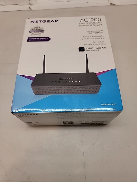 NETGEAR AC1200 SMART WiFi Router Dual Band Gigabit R6230 $24.50 - PicClick