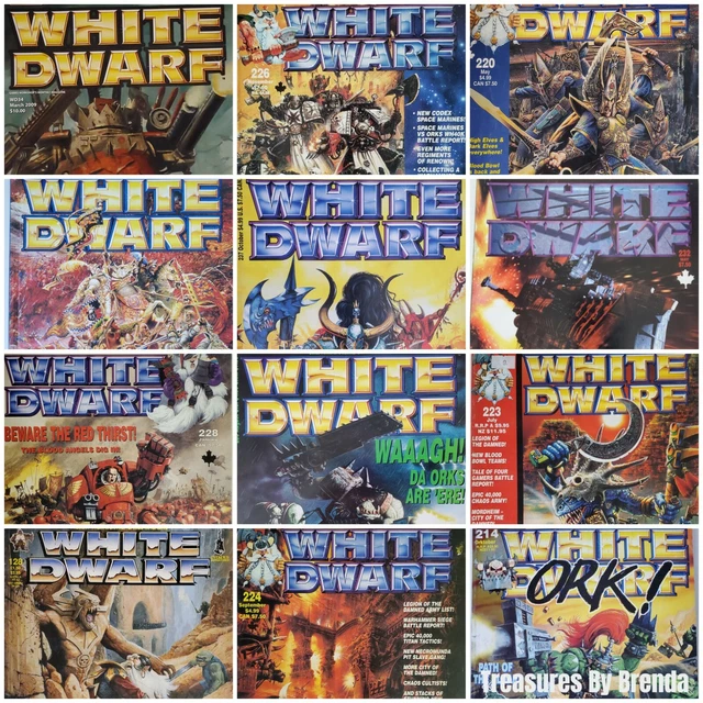 MAGAZINE WHITE DWARF Games Workshop Warhammer - COMPLETE - YOU PICK $14 ...