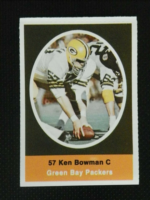 1972 TIMBRE FOOTBALL Sunoco Ken Bowman Green Bay Packers EUR 2,20 ...