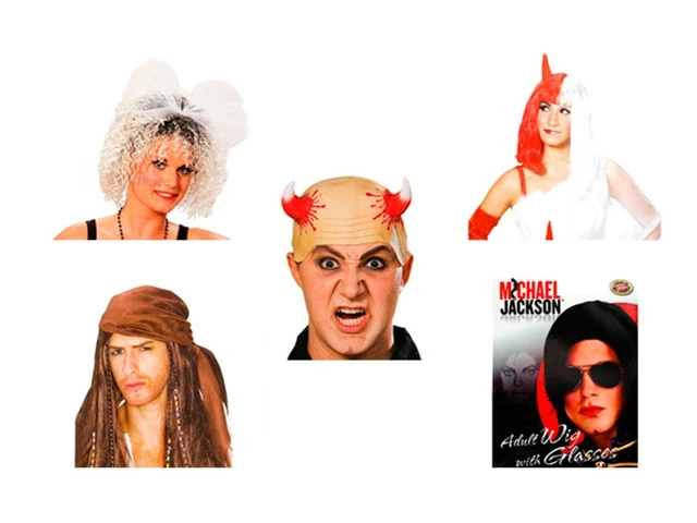 PERÜCKE MICHAEL JACKSON Pirat Teufel Monster Karneval Kostüm Fasching ...