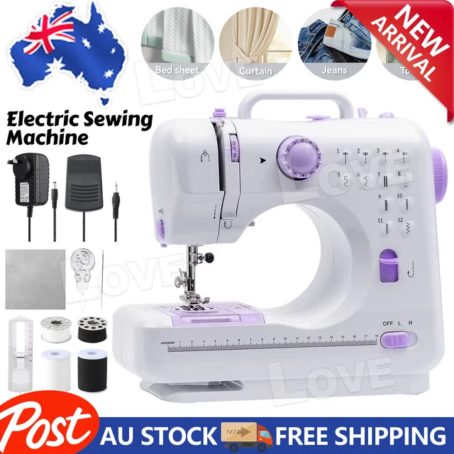 PORTABLE ELECTRIC SEWING Machine Double Threads with Extension Table ...
