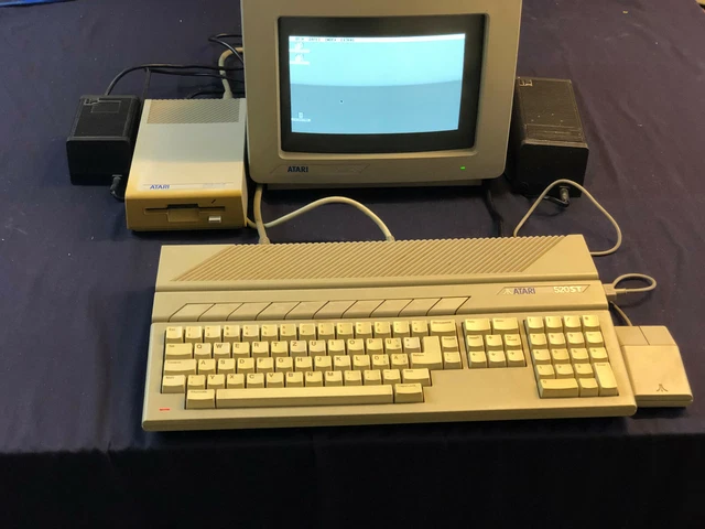 ATARI 520ST + Monitor SM 124 + Floppy Drive SF 314 +Atari Mouse + EUR ...
