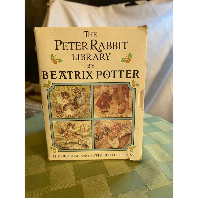 THE PETER RABBIT Library by Beatrix Potter box set books 1 thru 12 EUC ...
