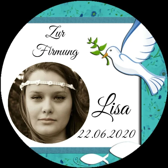 TORTENAUFLEGER ESSBAR FONDANT rund 20cm durchmesser Firmung EUR 8,00 - PicClick DE