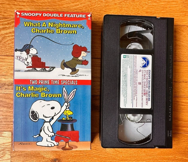 SNOOPY DOUBLE FEATURE VHS - WHAT a NIGHTMARE & IT's MAGIC CHARLIE BROWN ...
