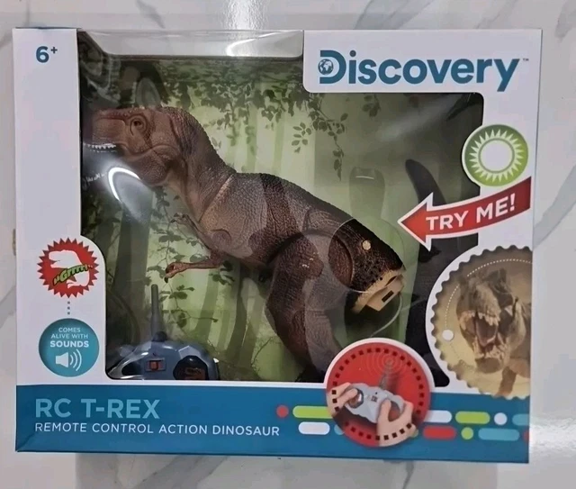 DISCOVERY RC T-REX Radio Controlled Action Dinosaur Ages 6+ Toy Dino ...