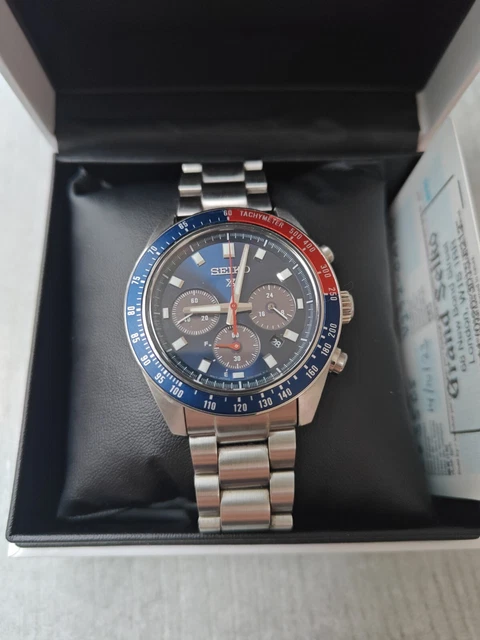 SEIKO PROSPEX SPEEDTIMER solar chronograph SSC913P1 Pepsi bezel £480.00 ...