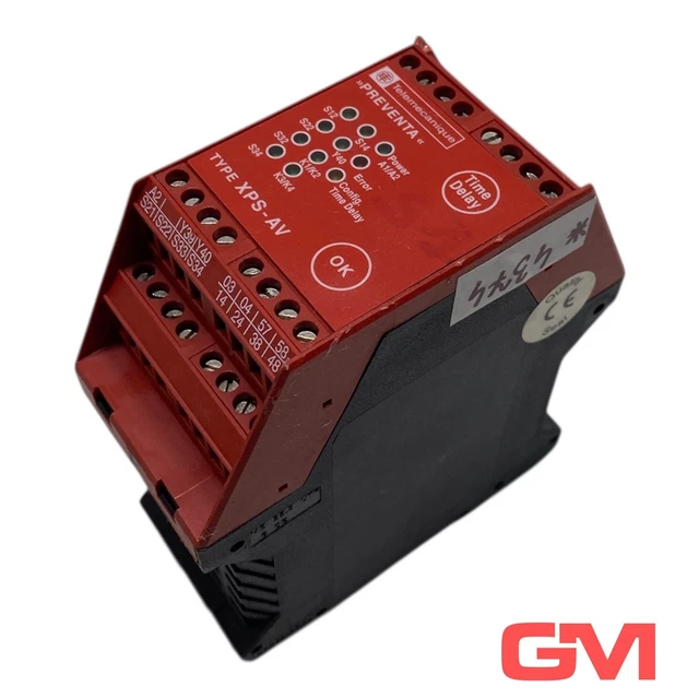 TELEMECANIQUE SAFETY RELAY XPSAV11113 Safety Relay 24VDC XPS-AV ...