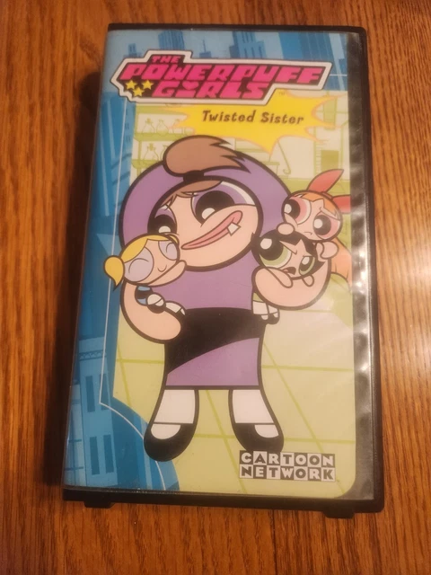 THE POWERPUFF GIRLS Twisted Sister VHS Cartoon Network Black Clamshell ...