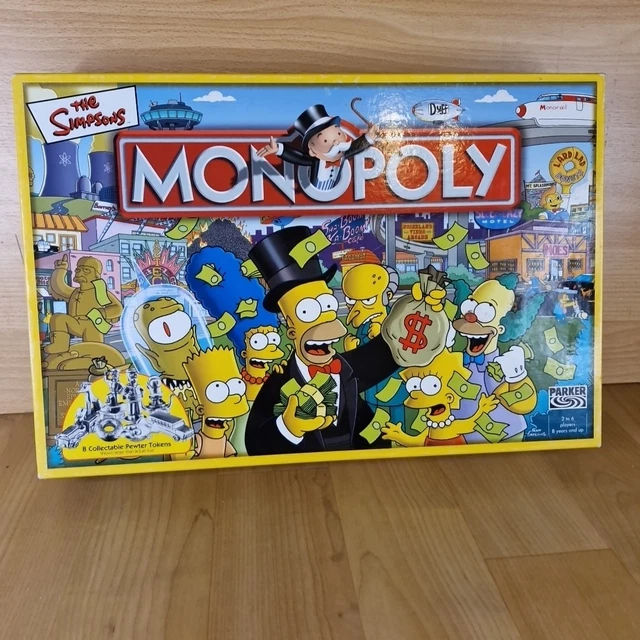 THE SIMPSONS EDITION Monopoly Board Game Parker Brothers Family Game £9 ...