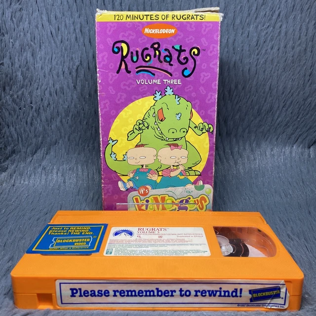 NICKELODEON RUGRATS VOLUME 3 Three VHS 1997 Kidmongous Blockbuster ...