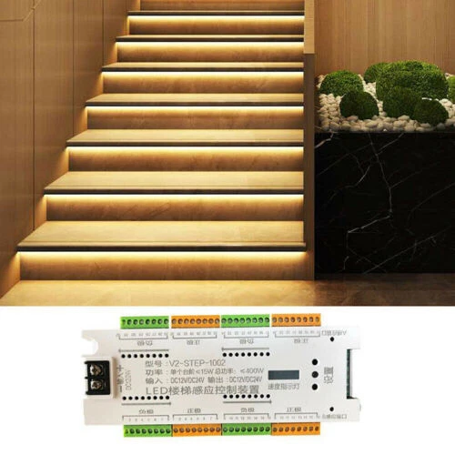 LED STAIR LIGHTING motion detector stairs steps PIR transformer sensor ...