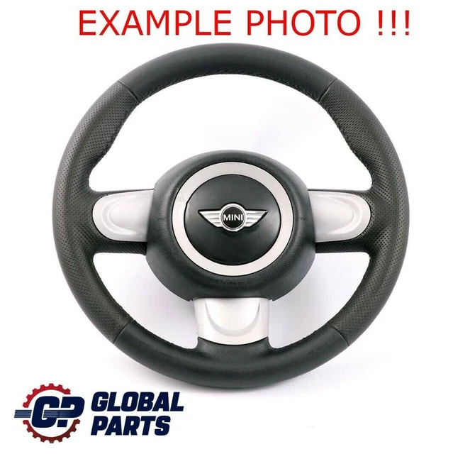 MINI COOPER ONE R55 R56 R57 R60 NEW Black Leather Sport Steering Wheel ...