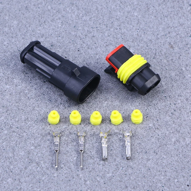 3 PIN WAY Waterproof Electrical Connector Plug 1.5mm Series Terminal ...