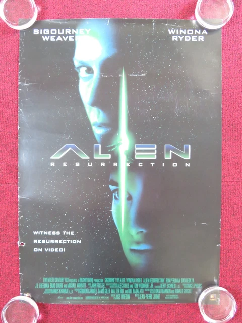 ALIEN: RESURRECTION VHS Video Poster Rolled Sigourney Weaver Winona ...