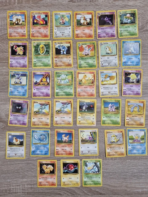 POKÉMON TCG BASE Set 1999 Bundle Joblot 33x Cards inc Wartortle £42.28 - PicClick UK