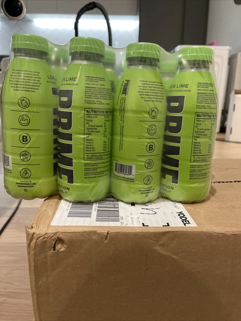 Lemon Lime Prime Energy Drink 12 Pack By Logan Paul X Ksi Prime Green🍏