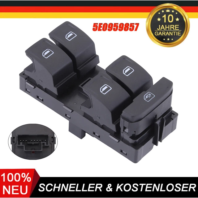 FÜR SKODA OCTAVIA 3 Combi 5E5 5E6 Tsi Tec Schalter Fensterheber Master ...