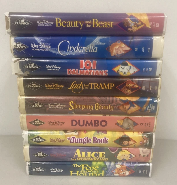 WALT DISNEY CLASSICS (Black Diamond) VHS Lot, Tested and Working, AC. £ ...