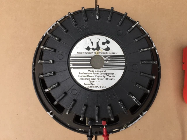 ATC PA75-314 STANDARD 12" 8 Ohm Vintage Speaker Fully Tested In Good ...