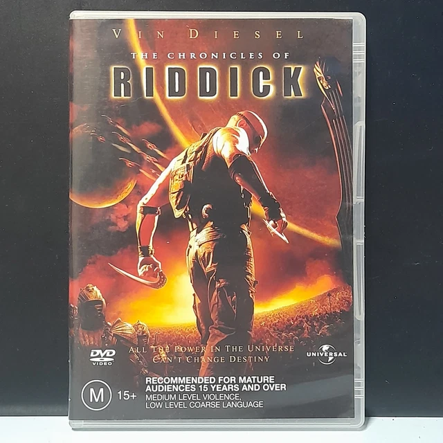 CHRONICLES OF RIDDICK (DVD, 2004) Rated M PAL R4 Combined Postage ...