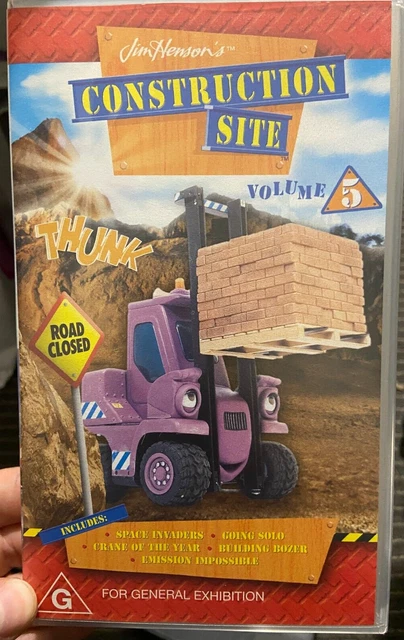 JIM HENSON'S CONSTRUCTION Site - Volume 5 VHS VIDEO TAPE (kids tv ...