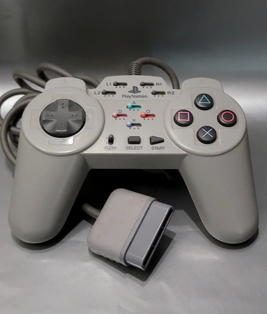 PS1 ONE CONTROLLER Licensed ASCII Sony PSX Playstation Turbo Fire Slow ...
