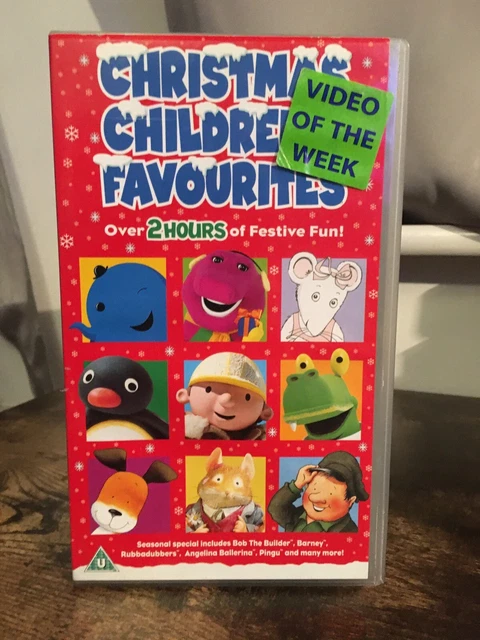 CHRISTMAS CHILDREN'S FAVOURITES Double VHS Boxset - Pingu, Barney, Bob ...