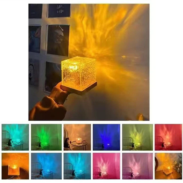 CUBE REMOTE AURORA Projector Lamp Northern Lights Dynamic Water Wave ...