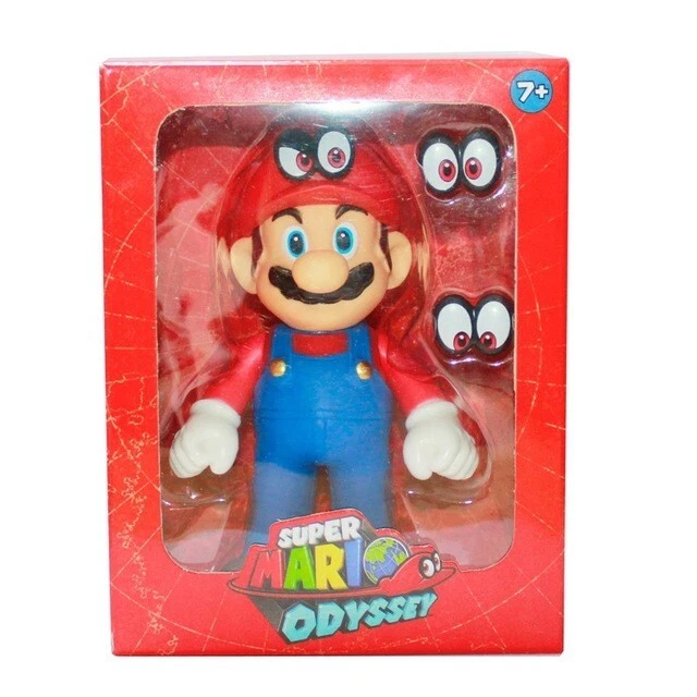 SUPER MARIO BROS Mario Eyes Hat Action Figure Anime Peripherals Model ...