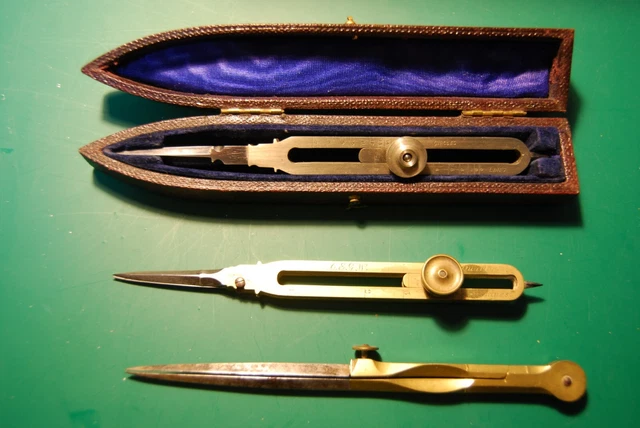 VINTAGE SURVEYOR/ ENGINEER/ARCHITECTS DIVIDERS - 3 Types- drawing ...